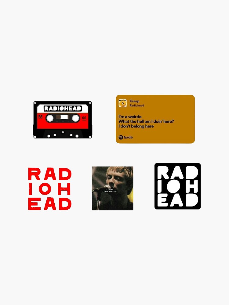 "radiohead pack" Sticker for Sale by nazl1b | Redbubble