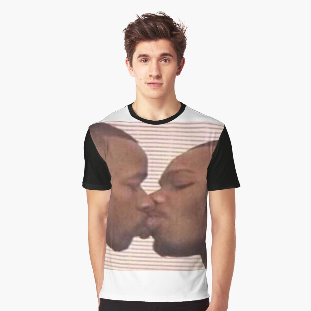 "2 black guys kissing" Poster for Sale by Cool blue guy With sunglasses | Redbubble