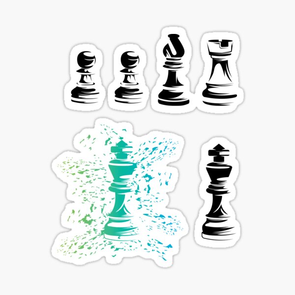 "Pieces Bundle Pack Chess Chess Stickers Sticker Symbol Association ...