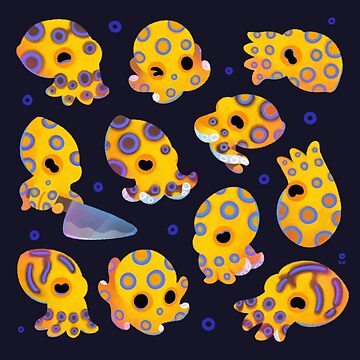 "Blue-ringed octopus" Sticker for Sale by pikaole | Redbubble