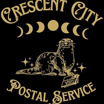 "Vintage Crescent City Postal Service Cute Otter" Sticker for Sale by ...