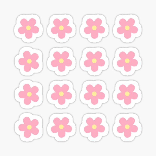 "Cute pink daisies sticker pack" Sticker for Sale by 94infatuations ...