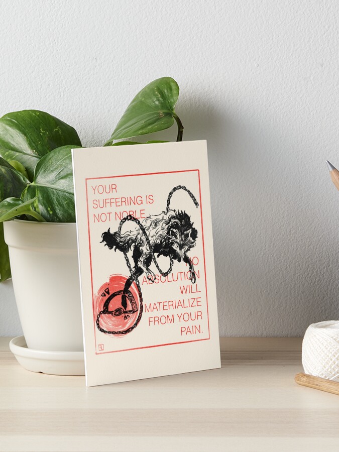 "No more!" Art Board Print for Sale by ryegardens | Redbubble