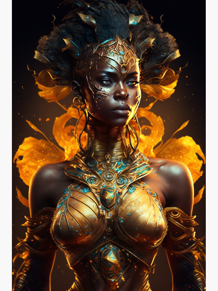 "Ezili: Power and Passion of an African Deity | diesel ai art" Sticker for Sale by diesellord ...