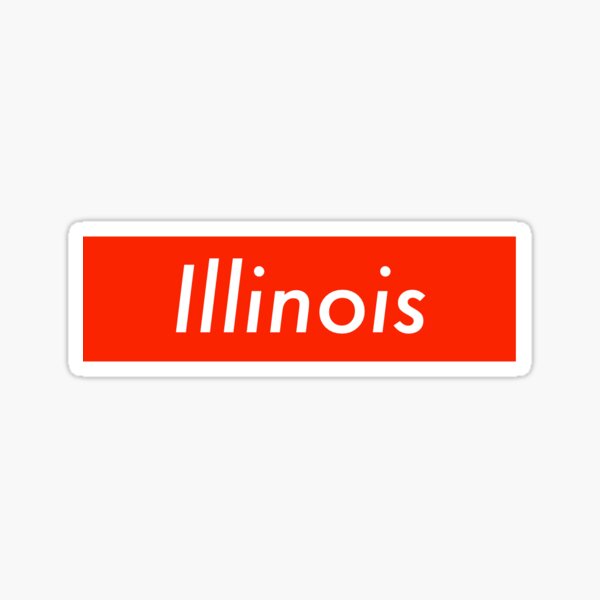 "illinois" Sticker by clairekeanna | Redbubble