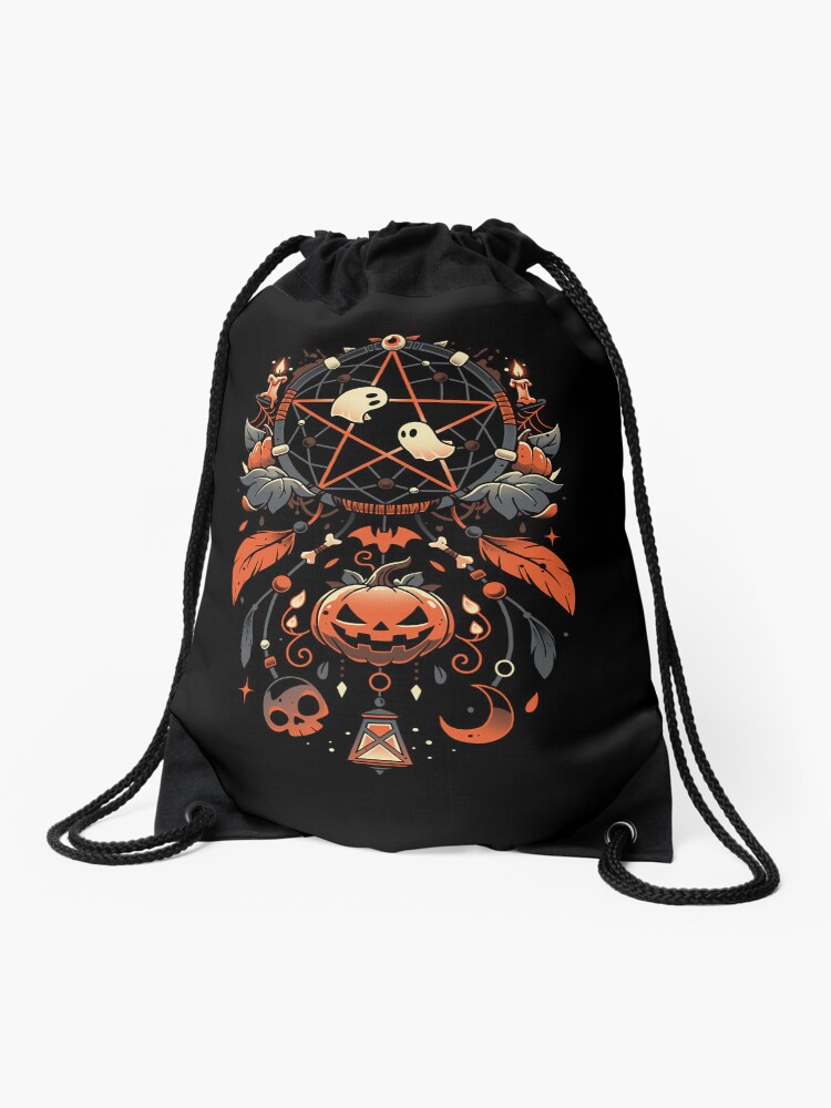 "Halloween Catcher - Wicked Ghosts" Drawstring Bag for Sale by Snouleaf ...