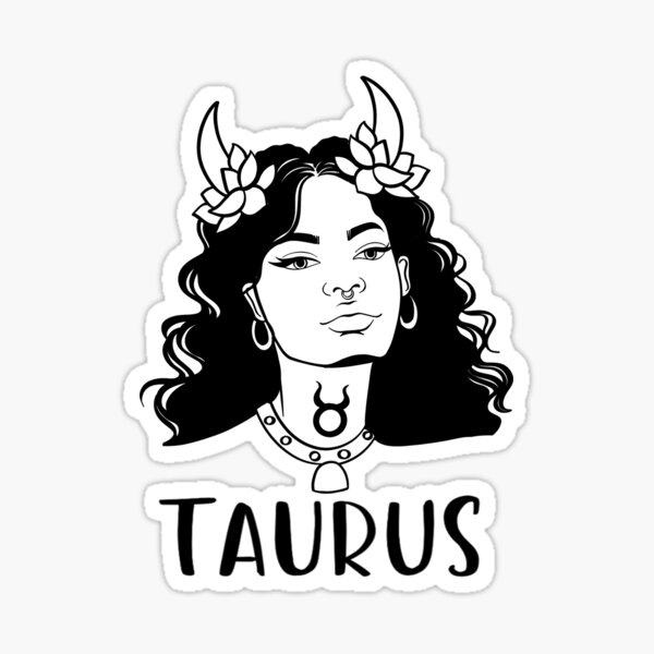 "Taurus zodiac " Sticker for Sale by SweetSutapa | Redbubble