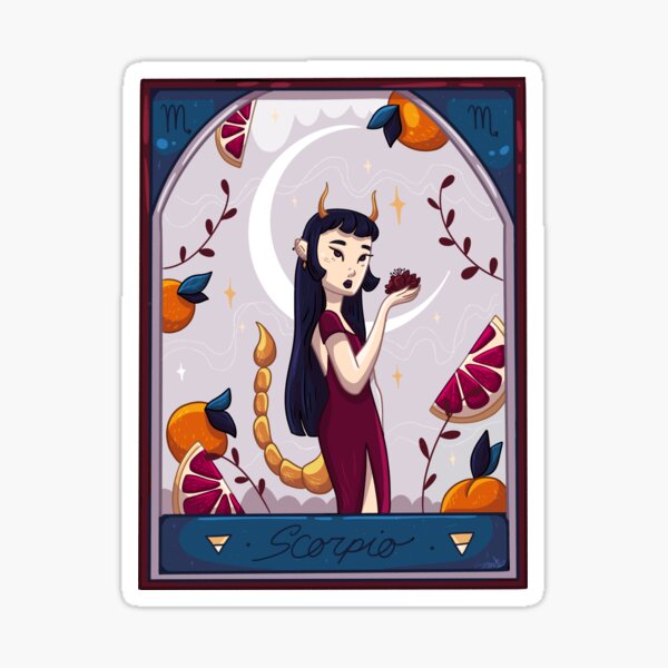 "Scorpio" Sticker by GramsIllustrate | Redbubble