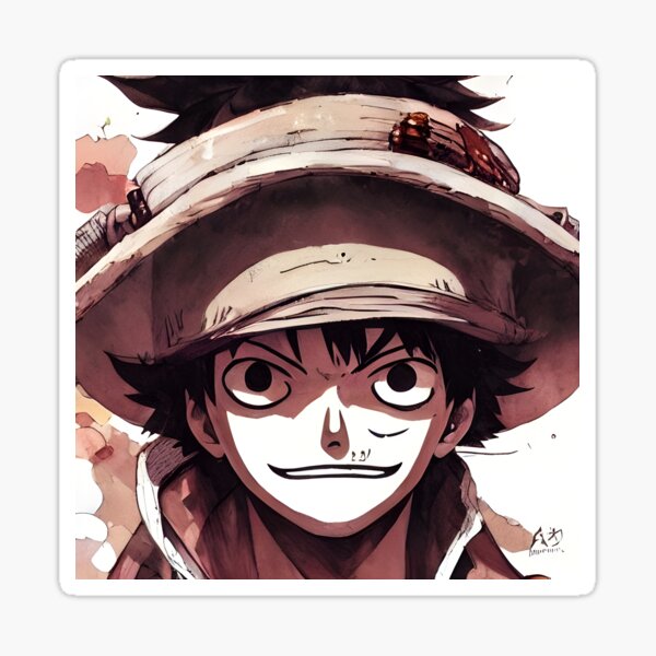 "Luffy from one peice" Sticker for Sale by Zoro546 | Redbubble