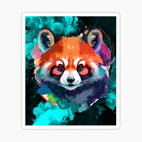 "Charming Fox Head In A Cloud Of Blue Smoke" Sticker for Sale by ...