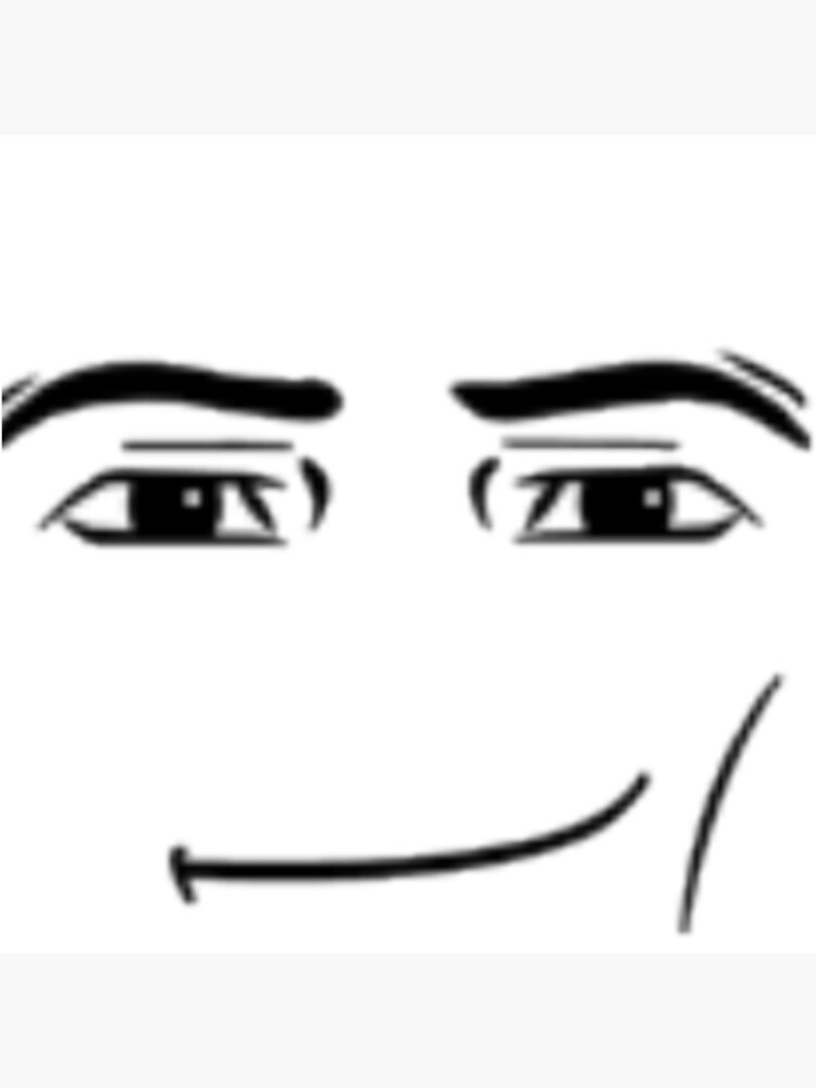 "Roblox Man Face" Sticker by ElenafHowell | Redbubble