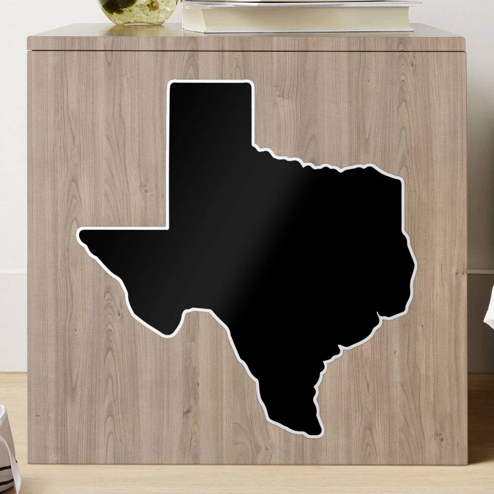 Texas State Silhouette Vinyl Sticker Car Decal