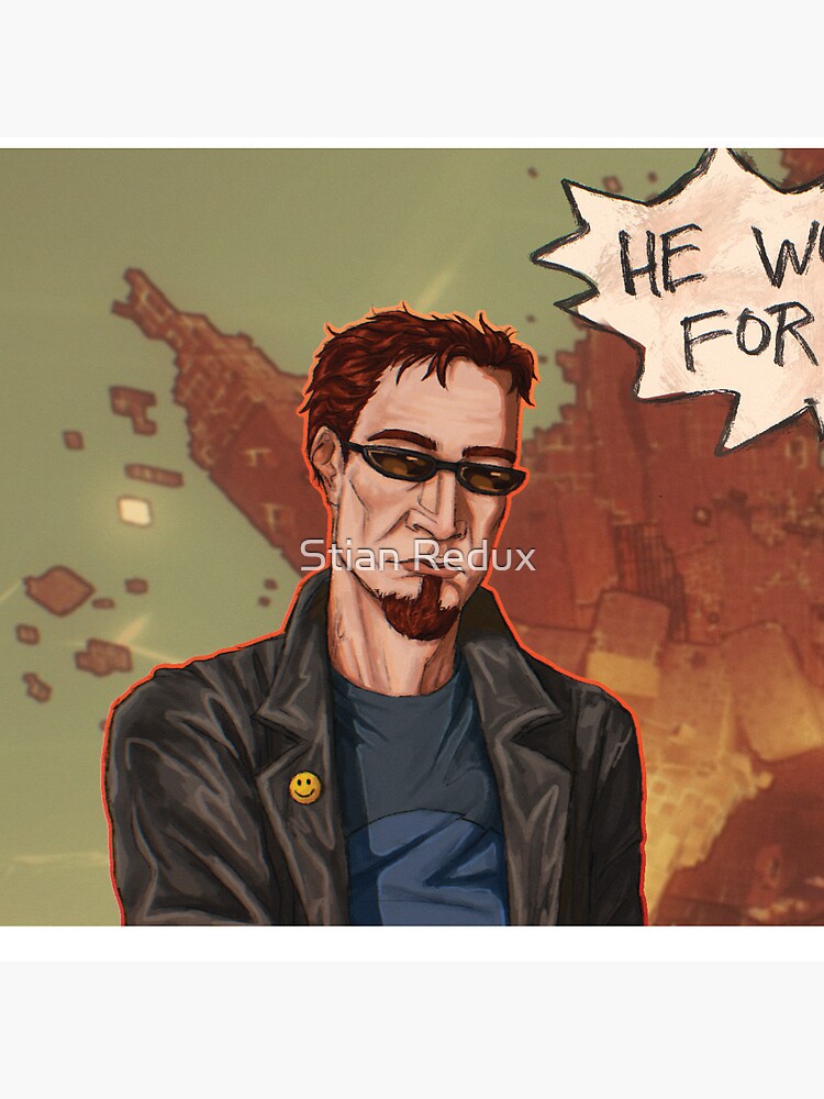 "Postal Dude pin " Pin for Sale by Argyle Redux | Redbubble