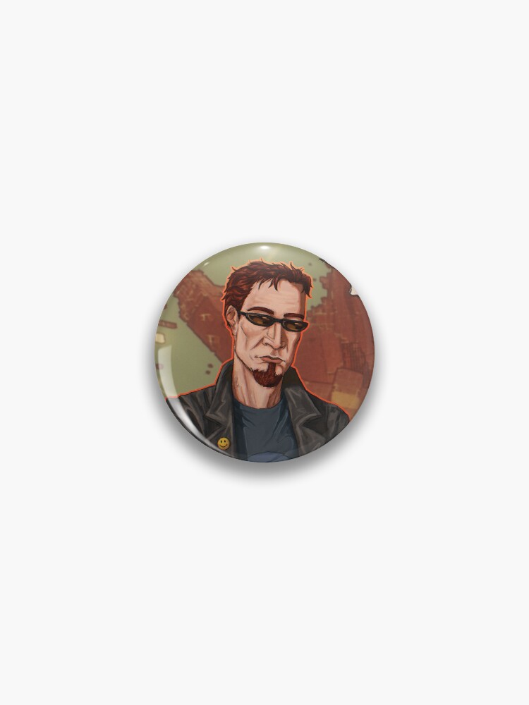 "Postal Dude pin " Pin for Sale by Argyle Redux | Redbubble