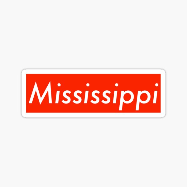 "mississippi" Sticker for Sale by clairekeanna | Redbubble