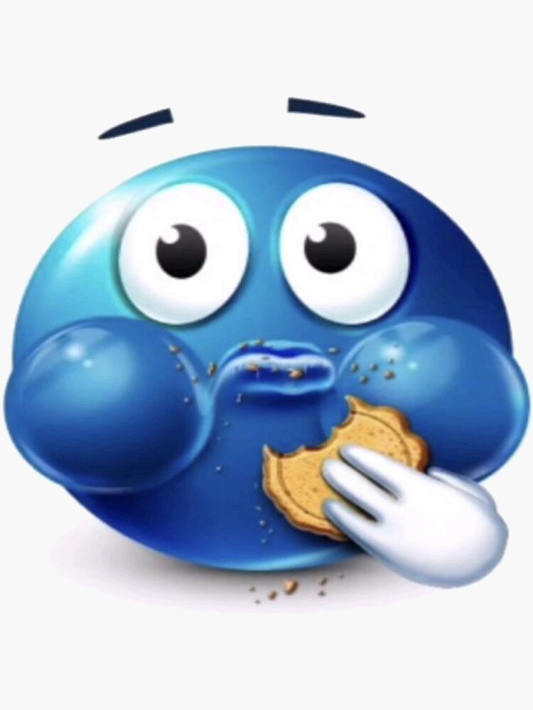 Pegatina for Sale con la obra «Emoji Comiendo Galleta Meme» de gsill ...