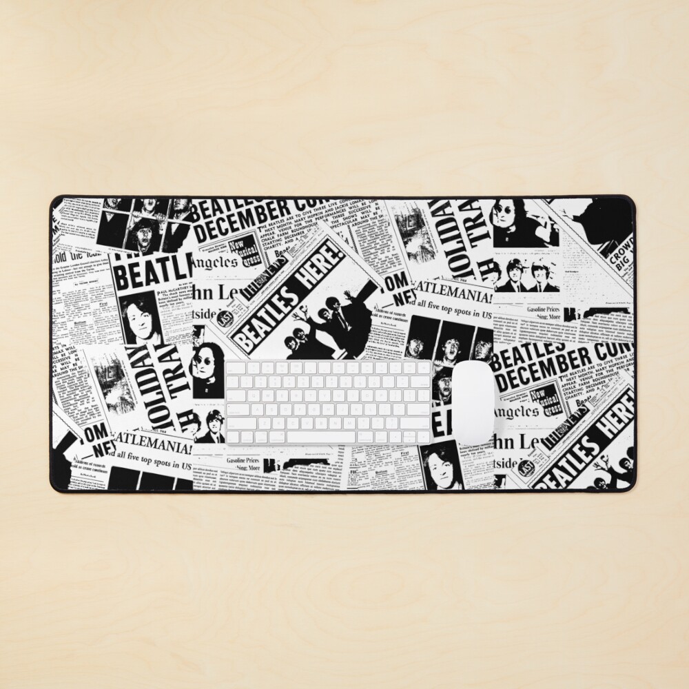 "Vintage Beatles Newspaper Pattern" A-Line Dress for Sale by ...