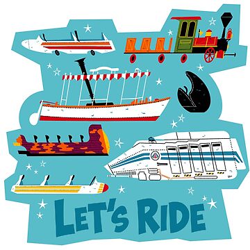 "Let's Ride! Park Vehicles of all Shapes and Sizes!" Sticker for Sale ...
