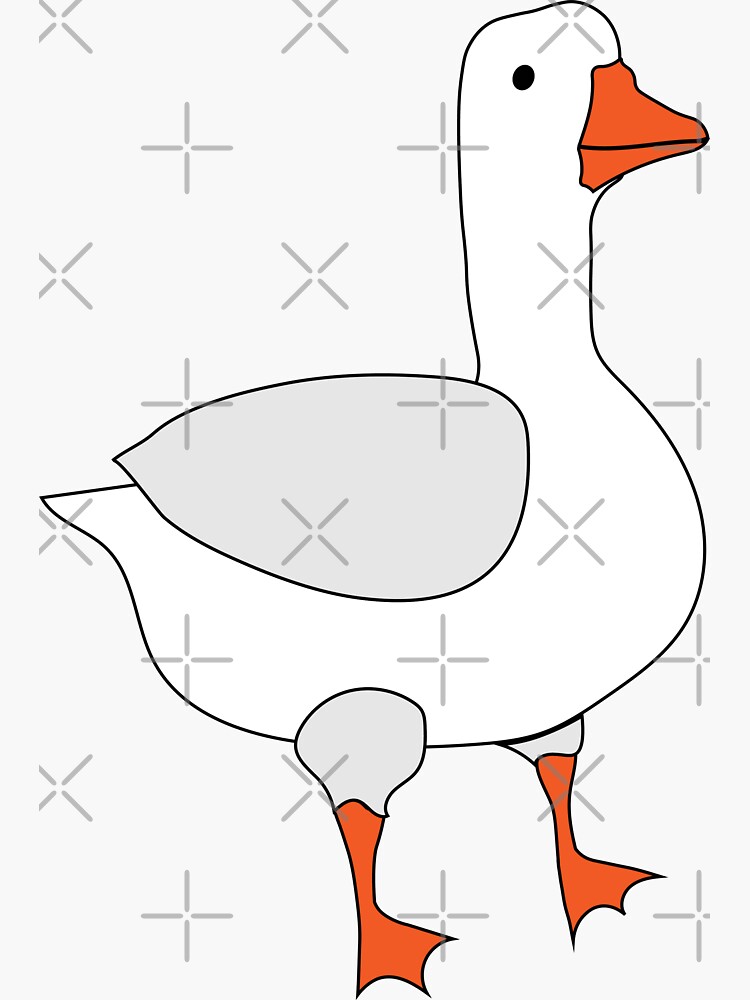 "Goose Cartoon" Sticker for Sale by admiralari | Redbubble