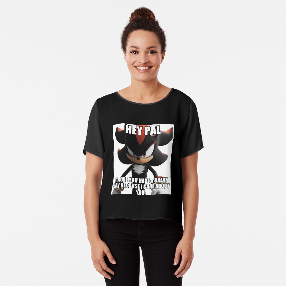 "Shadow the Hedgehog Hey Pal Meme" Essential T-Shirt for Sale by ...