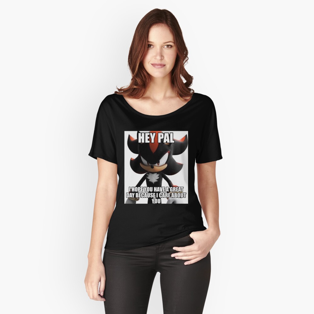 "Shadow the Hedgehog Hey Pal Meme" Essential T-Shirt for Sale by ...