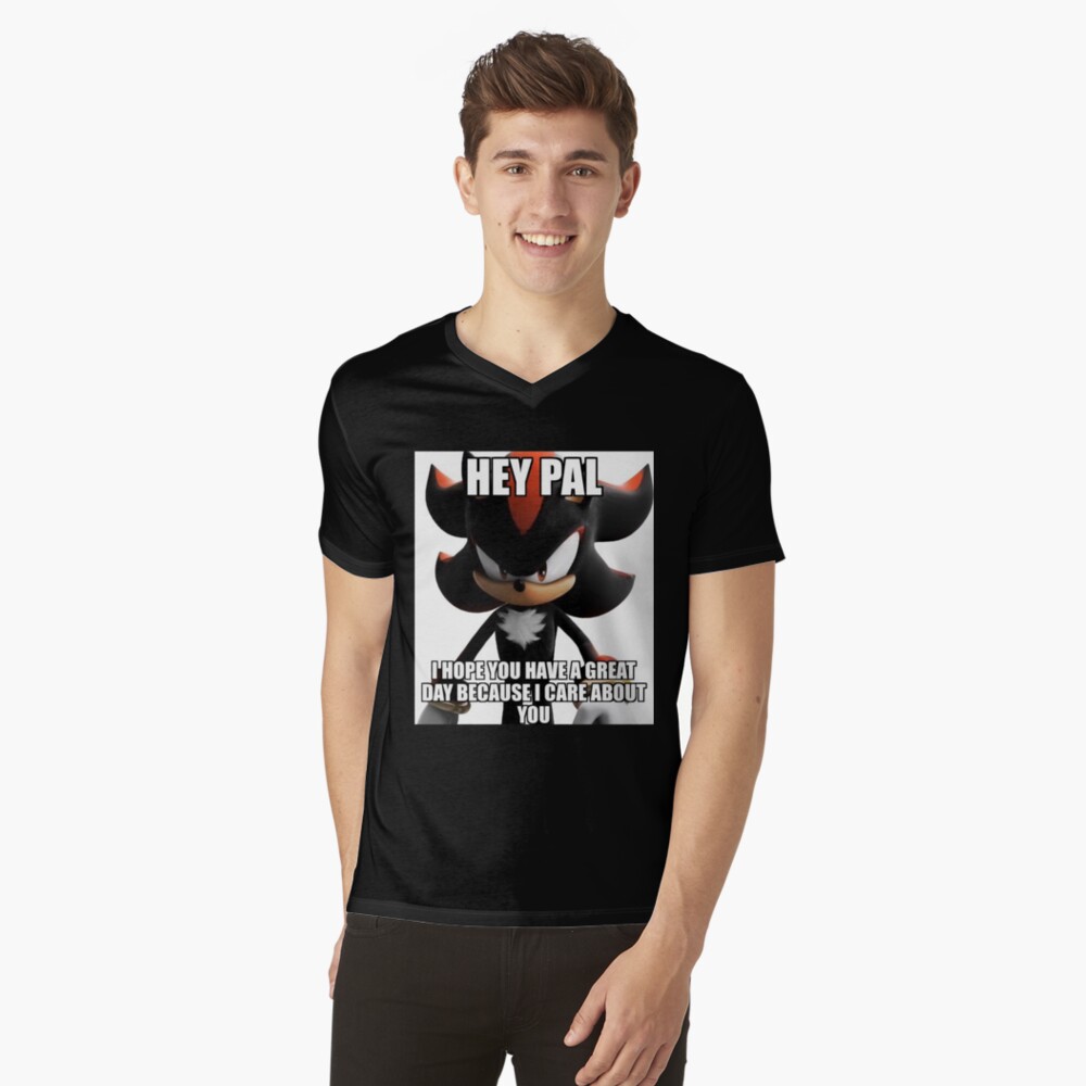 "Shadow the Hedgehog Hey Pal Meme" Essential T-Shirt for Sale by ...