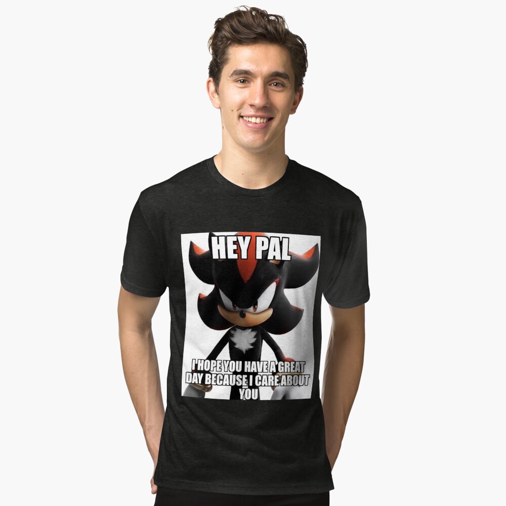 "Shadow the Hedgehog Hey Pal Meme" Essential T-Shirt for Sale by ...