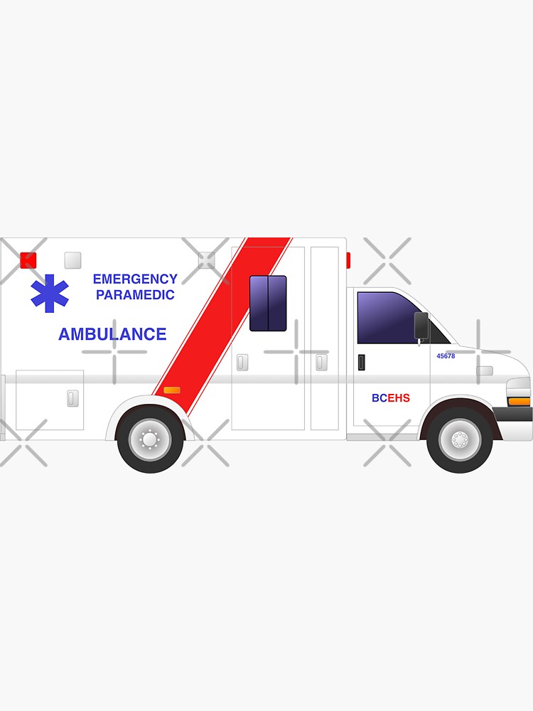 "BC Ambulance - BCAS / BCEHS" Sticker for Sale by Alec Morgana | Redbubble