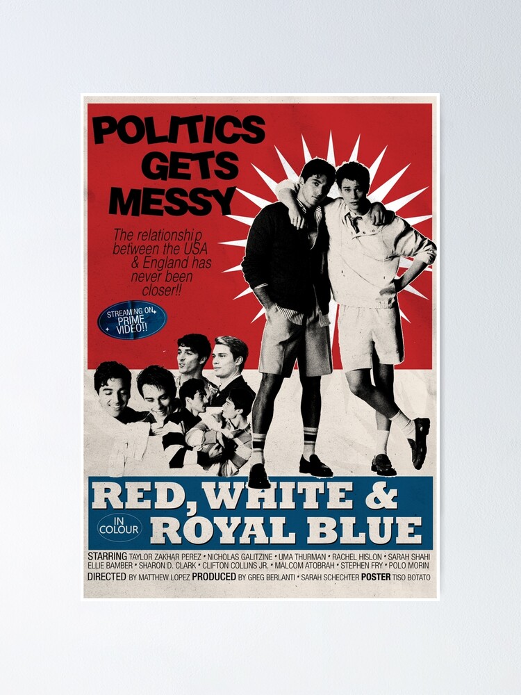 "Red White and Royal Blue Retro" Poster for Sale by TisoBoiteto | Redbubble
