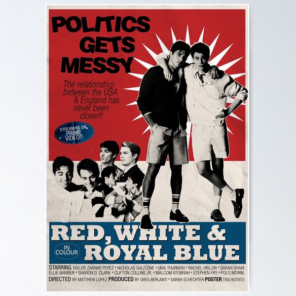 "Red White and Royal Blue Retro" Poster for Sale by TisoBoiteto | Redbubble