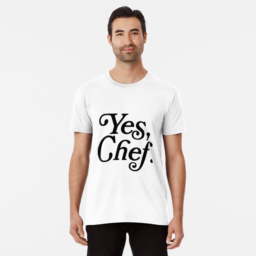 "Yes Chef" Sticker for Sale by skyfesva | Redbubble