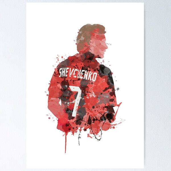 "Andriy Shevchenko A.C. Milan Legend Art" Poster for Sale by ...