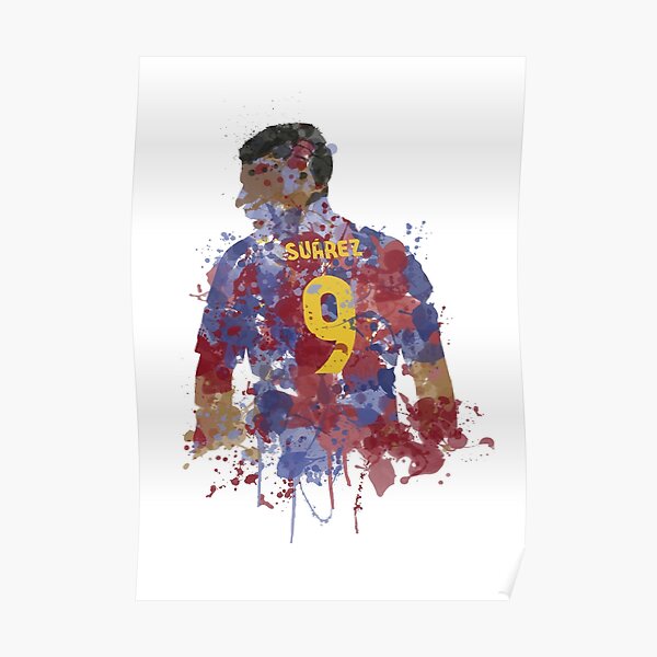 "Luis Suarez Barcelona Legend Art" Poster for Sale by FootballArcade ...