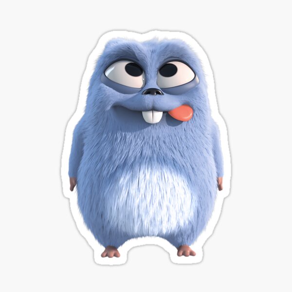 "Happy funny lemming" Sticker for Sale by FashionArtsout | Redbubble