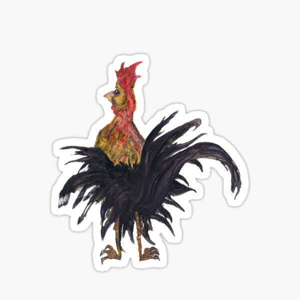 "COCKEREL" Sticker for Sale by dbarker | Redbubble