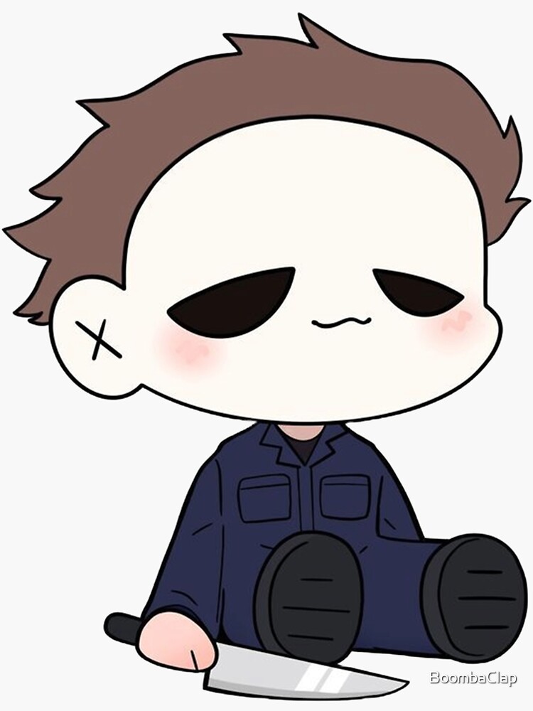 "Cute Michael Myers" Sticker for Sale by BoombaClap | Redbubble