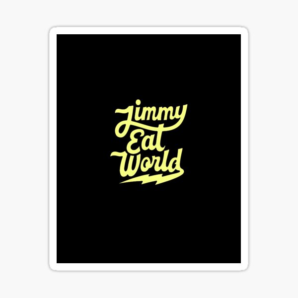 "jimmy eat world best of logo" Sticker for Sale by Garmentrain | Redbubble