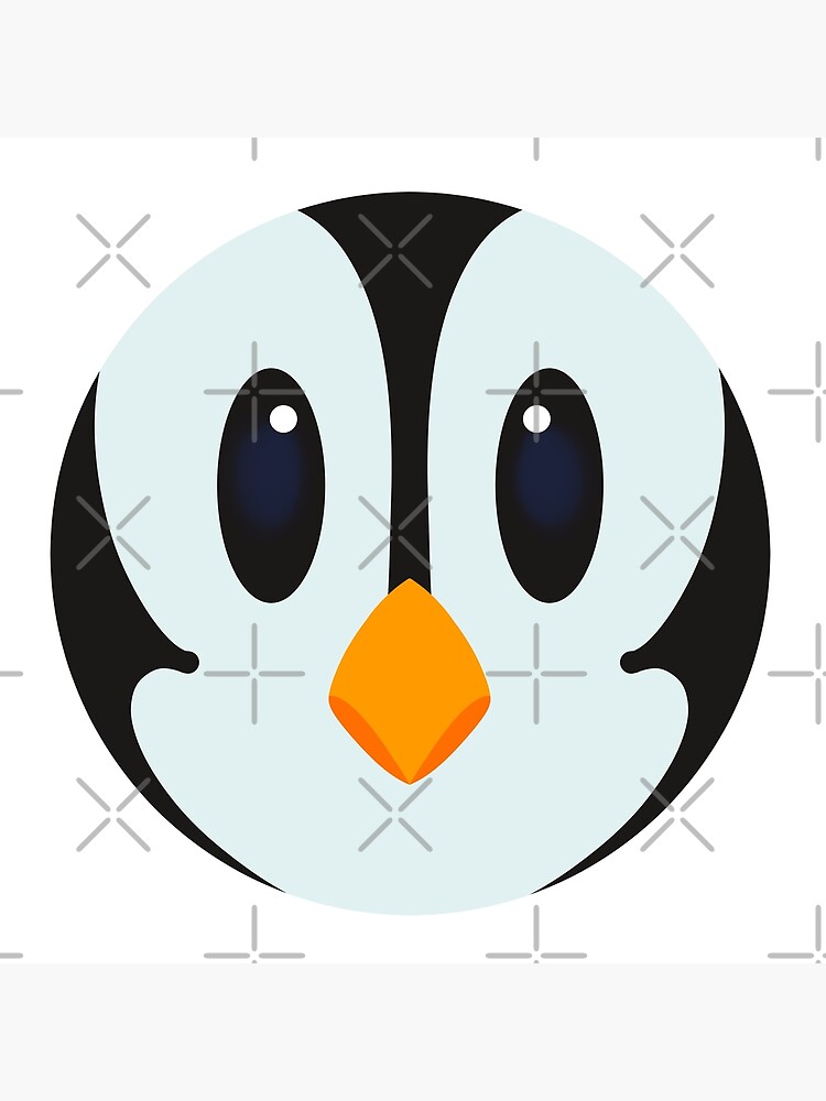 "Penguin Face" Art Print by lledra | Redbubble