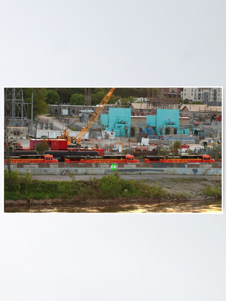 "BNSF Train, Omaha, NE" Poster by ikoniq | Redbubble