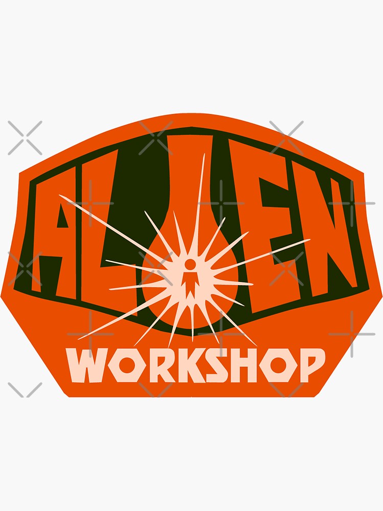 "Alien workshop logo" Sticker for Sale by Gi Ko | Redbubble