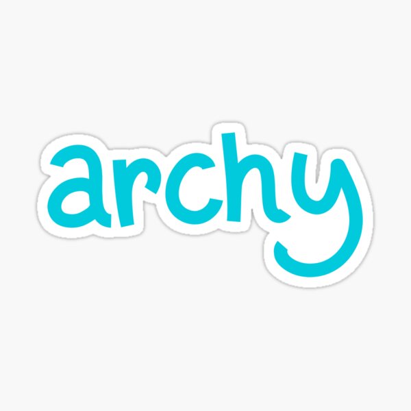 "Archy, Funny Cool Best color art" Sticker for Sale by artdragongift ...