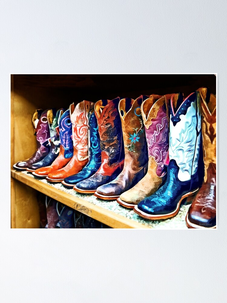 "Cowboy Boots" Poster for Sale by SudaP0408 | Redbubble
