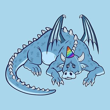 "Sad, Lonely Dragon" Sticker for Sale by Jennifer Smith | Redbubble