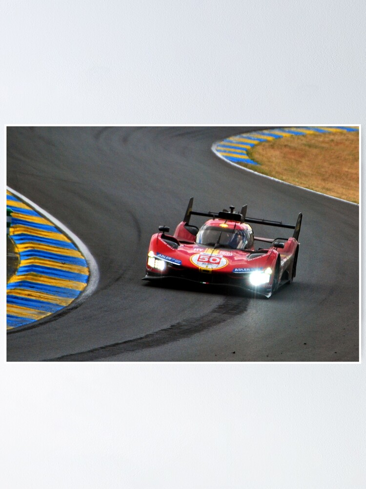 "Ferrari 499P Motorsport Racing Action" Poster for Sale by ...