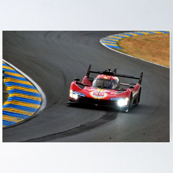 "Ferrari 499P Motorsport Racing Action" Poster for Sale by ...
