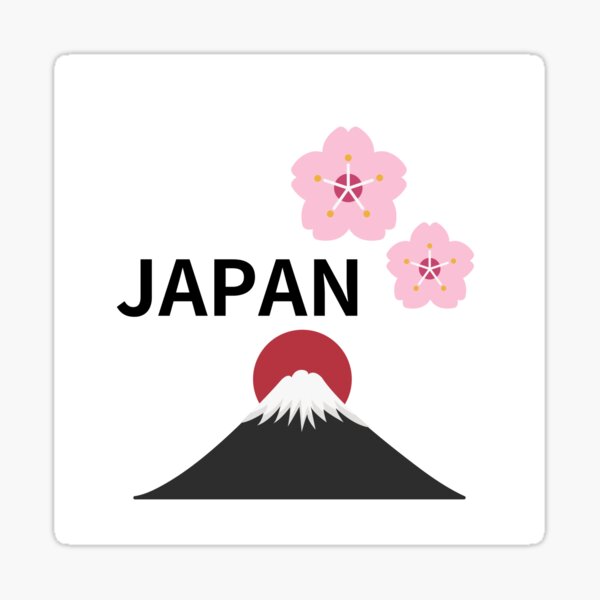 "Japan logo" Sticker for Sale by KAWAIIJAPAN96 | Redbubble