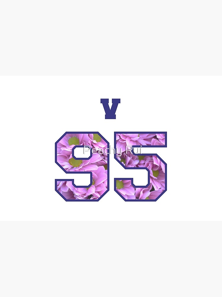 "BTS- V 95 Line Flower Design" Zipper Pouch for Sale by Cloakandbadger ...