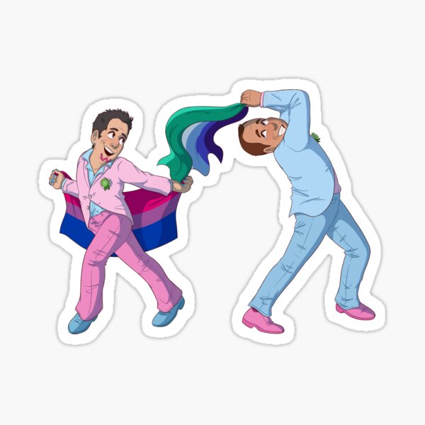 "Gob and Tony Pride Sticker" Sticker for Sale by anonymoustals | Redbubble