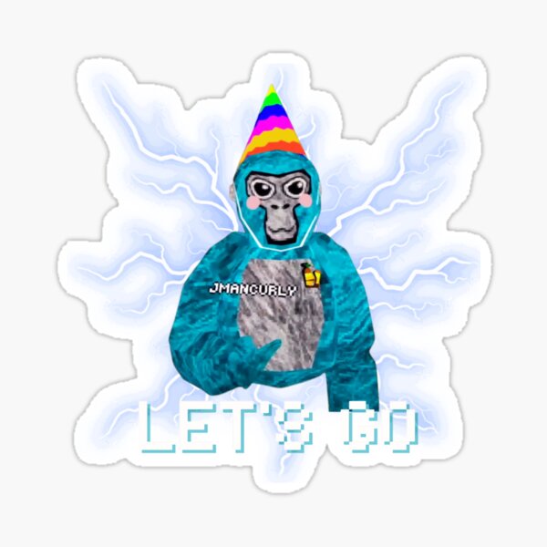 "Gorilla Tag Jmancurly Monke Merch Classic " Sticker for Sale by ...