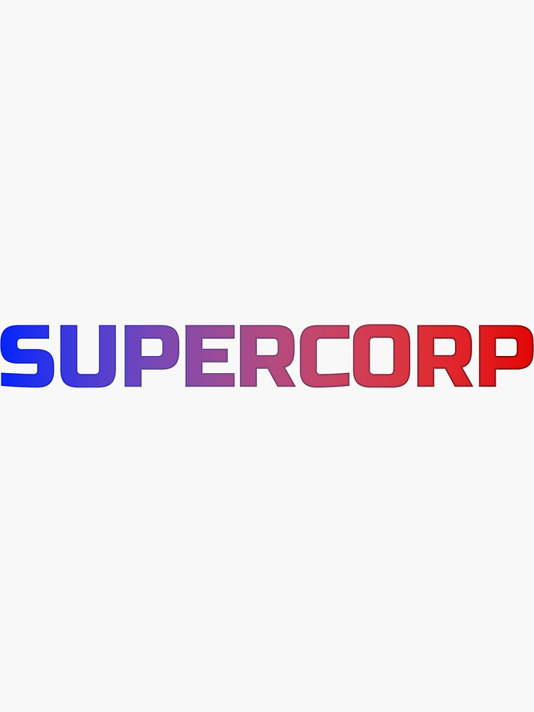 "SUPERCORP" Sticker by Laceyre5 | Redbubble